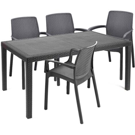 Dmora - Outdoor-Loungeset Roccaraso, Outdoor- und Indoor-Loungeset ...