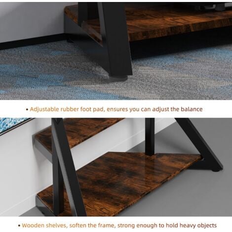 UNHO Support TV sur Pied de 65 à 100 Pouces Meuble TV Pied Universel ...