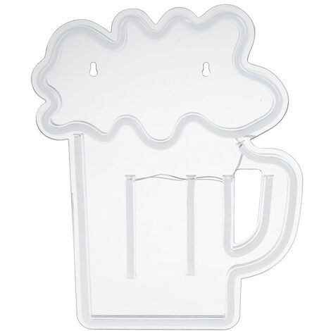 Néon mural Chope de bière LED USB pour éclairage d'ambiance bar tamisé ...
