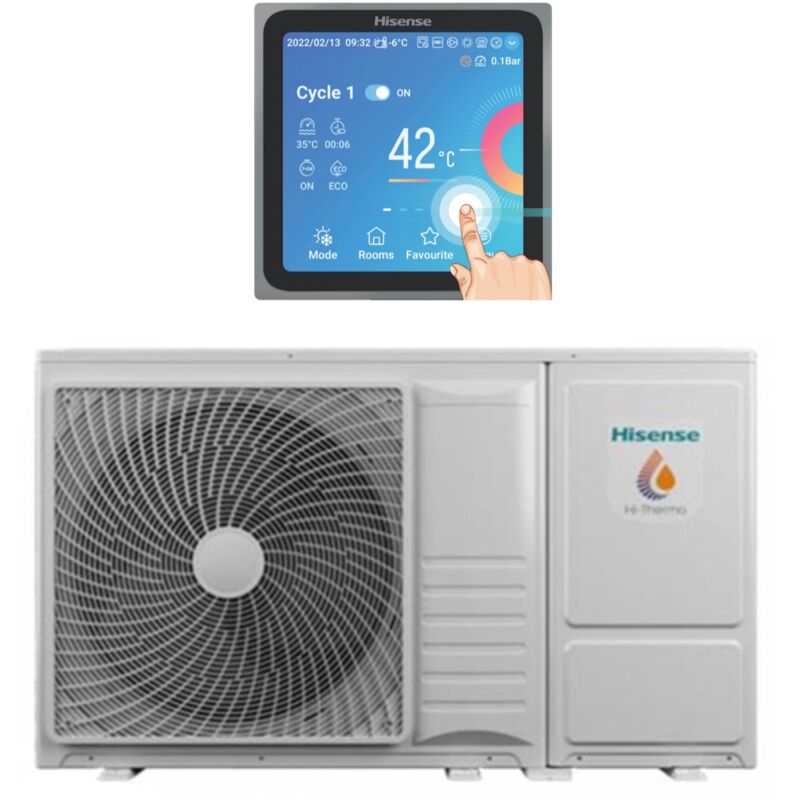 Pompa di Calore Reversibile Monoblocco Hisense Hi-Terma AHZ-044HCDS1 R ...