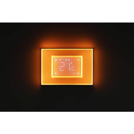 Cronotermostato Smart Beghelli Dom-e con Display e Placca Luminosa Touch