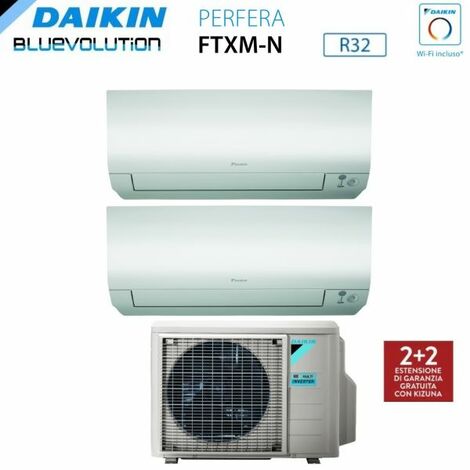 Climatizzatore Condizionatore Daikin Bluevolution Dual Split Inverter serie FTXM/N PERFERA 9+9 ...