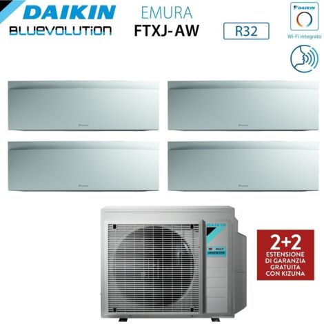 Climatizzatore Condizionatore Daikin Bluevolution Quadri Split Inverter serie EMURA WHITE III 9 ...