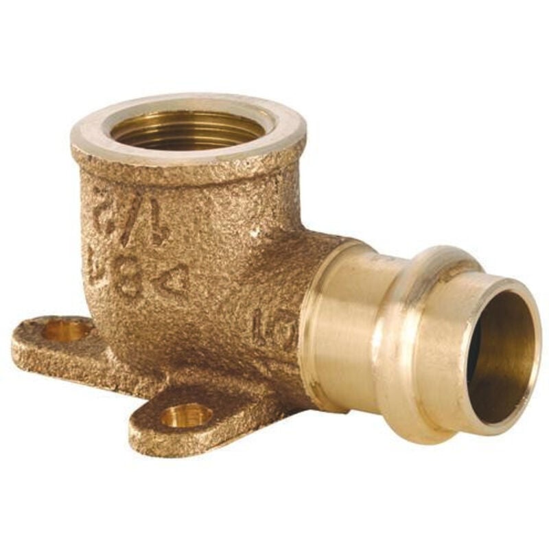 COUDE APPLIQUE LAITON DOUBLE FEMELLE A SERTIR