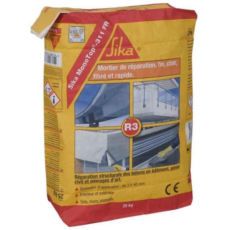 Mortier SIKA MONOTOP 311F gris clair SIKA FRANCE 74811