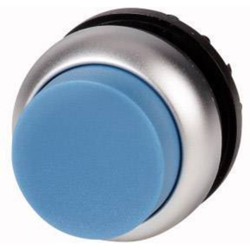Bouton-poussoir saillant bleu à rappel EATON M22-DH-B