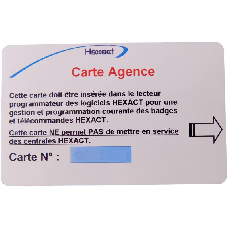 Carte agence pour compte hexact web sans logo HECAGSL AIPHONE 150021