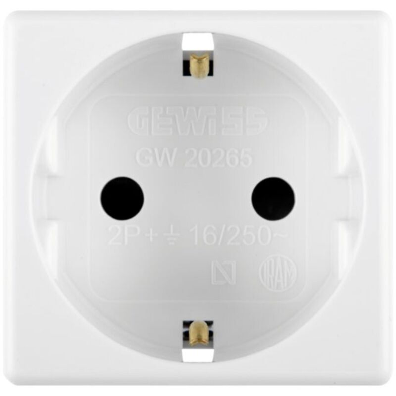 PRISE 2P+T 16A ST.ALLEMAND SY/WT GEWISS GW20265