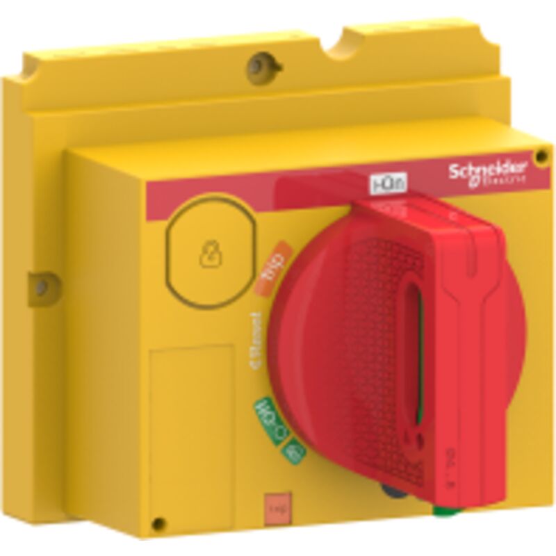 ComPacT NSX commande rotative directe rouge-jaune pour NSX250 SCHNEIDER ...