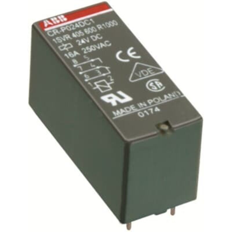 Relais d'interface ABB CR-P, 24V c.c., 2CO (1RT), montage Rail DIN ...