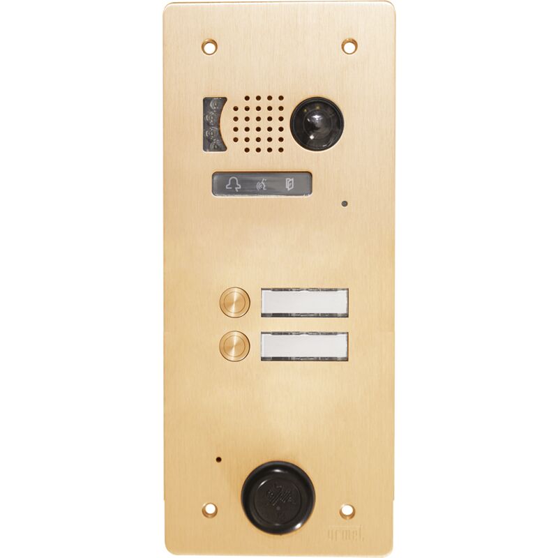 Plaque video alu 2 bp 2VOICE champagne URMET V83/102CH