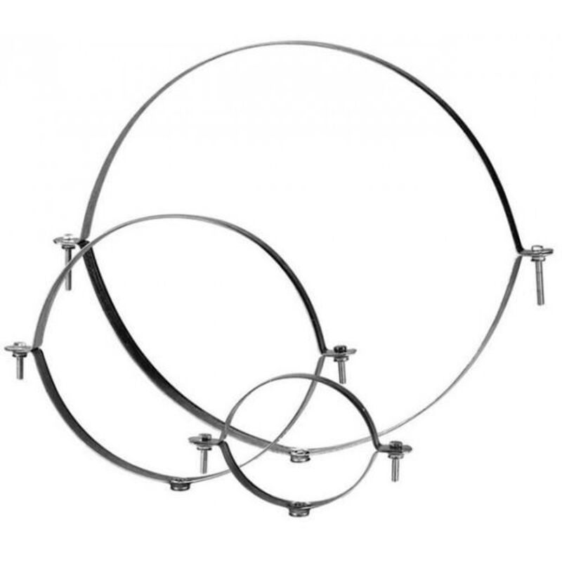Collier support isolé double filetage pour tige de 8 ou 10 mm, D 315 mm ...