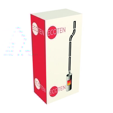 KIT ECOTEN COUDE 45 NOIR 150MM TEN 349921