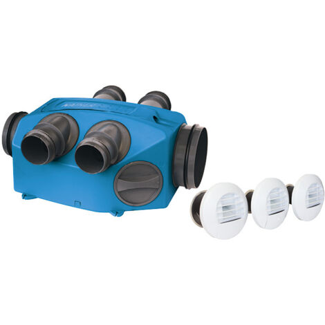 Groupe VMC simple flux hygroréglable kit Infinity BC,T3 T7,pile NATHER ...