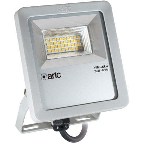 PROJECTEUR TWISTER 4 gris 23W 4000K IP66 IK08 3570lm 90° 50000h ARIC 51673