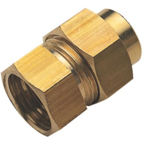 RACCORD UNION DROIT LAITON 3 PIECES A PORTEE SPHERO-CONIQUE FEMELLE - 340