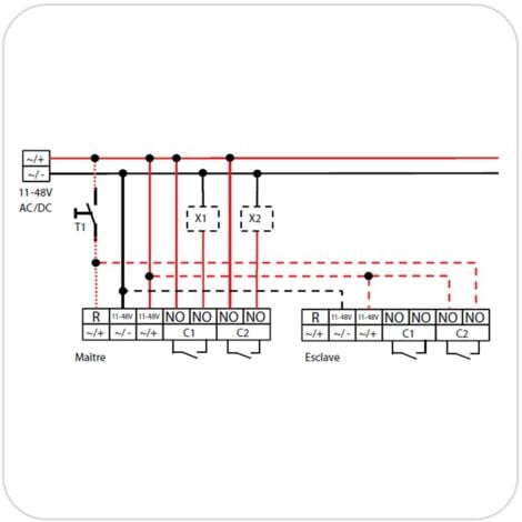 PD2-M-2C-24V-3A-FP détecteur de présence 12-48 V faux plafond LUXOMAT 92164