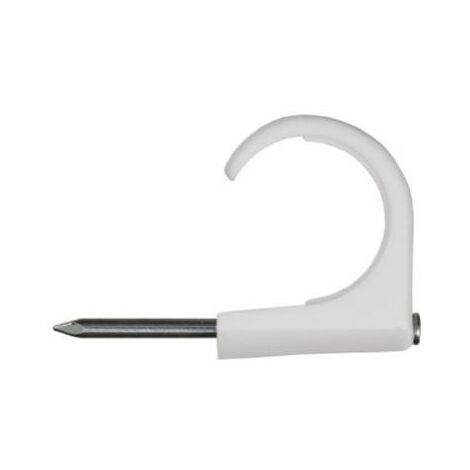 Lot 50x Cavalier Pontet électrique Blanc Pour Fixation De Gaine Ou Tube ...