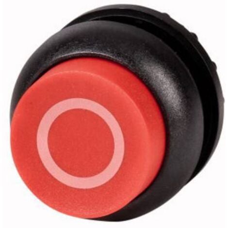 Bouton-poussoir saillant rouge 0 à accrochage EATON M22S-DRH-R-X0