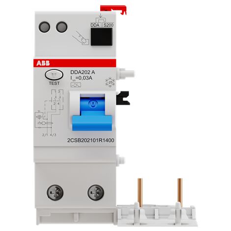 Bloc Dif. (DDA202) 2P 40A 30mA Type A (Pour S200) 2CSB202101R1400 ABB 450151
