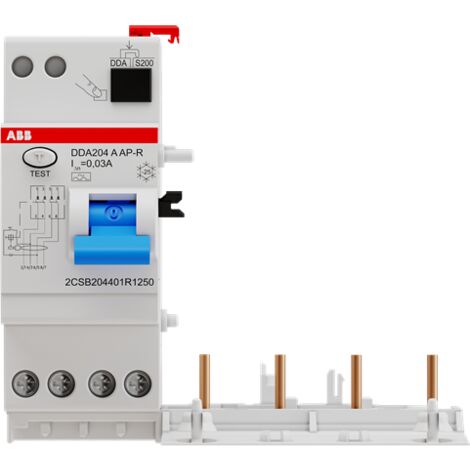 Bloc Dif. (DDA204) 4P 25A 30mA Immunisé (Pour S200) 2CSB204401R1250 ABB 452541