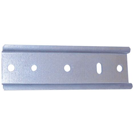 Rail de fixation DIN 7,5 mm x 116,5 mm avec vis MICHAUD R170
