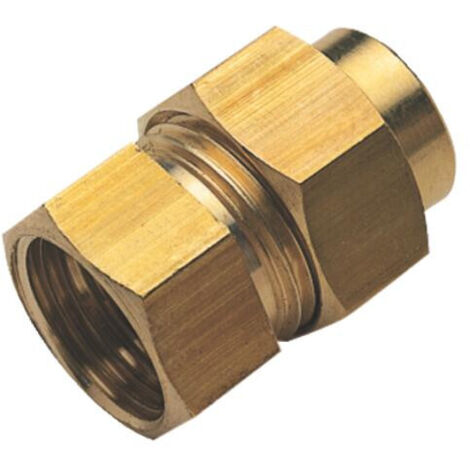 RACCORD UNION DROIT LAITON 3 PIECES A PORTEE SPHERO-CONIQUE FEMELLE - 340