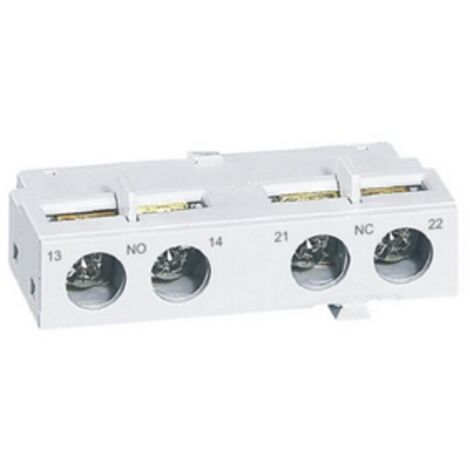 Contacts auxiliaires 1NO et 1NF pour disjoncteur moteur MPX³ montage frontal LEGRAND 417403