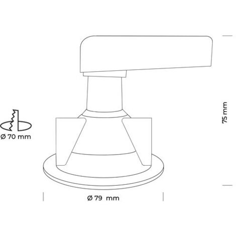 SPOT ENCASTRE MERCURE ISD Kit IP65 6W SMART WIFI NOIR AEROSPOT 360506