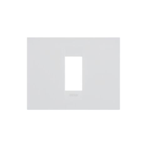 PLAQUE GEO 1P BLANC SATIN GEWISS GW16401VW