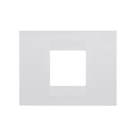 PLAQUE GEO 2P BLANC GEWISS GW16402TB