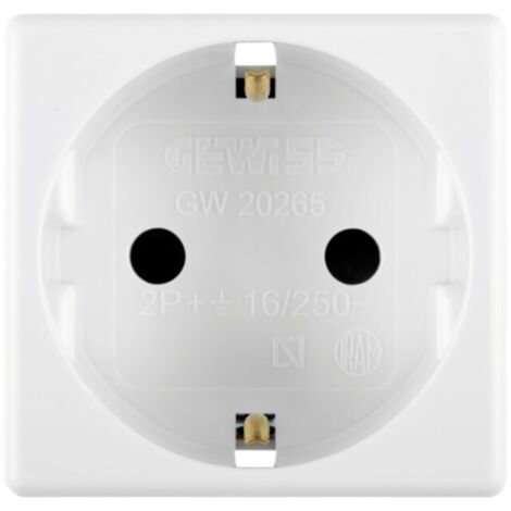 PRISE 2P+T 16A ST.ALLEMAND SY/WT GEWISS GW20265