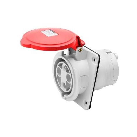 SOCLE PC 10° HP IP44 3P+N+T 63A 400V 6H GEWISS GW63221H