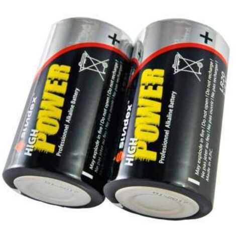 PILES LR20 PACK X2 SUPER ALCALINES SUNDEX 6-12 (X6) MIIDEX VISION-EL 4103