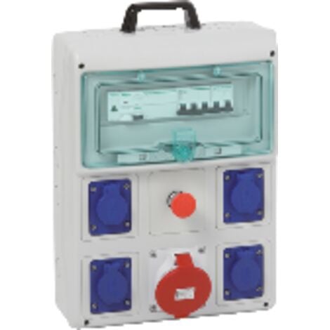 Kaedra coffret de chantier 4 prises 16A NF + 1 prise 3P+N+T 32A SCHNEIDER PFR10107