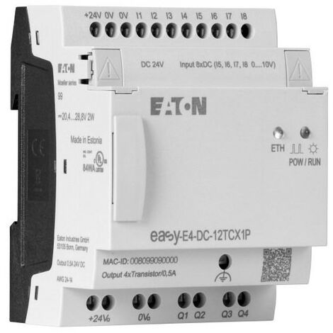 Module logique 24 V DC sans afficheur 8E TOR: 4 ana 4S transistor Push ...