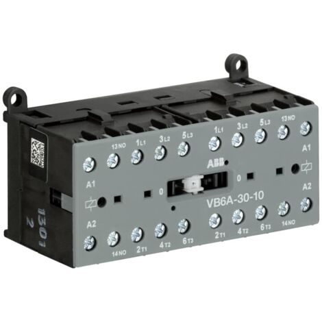 Contacteur ABB 3 pôles 20A 24V 4kW pour circuit industriel triphasé ...