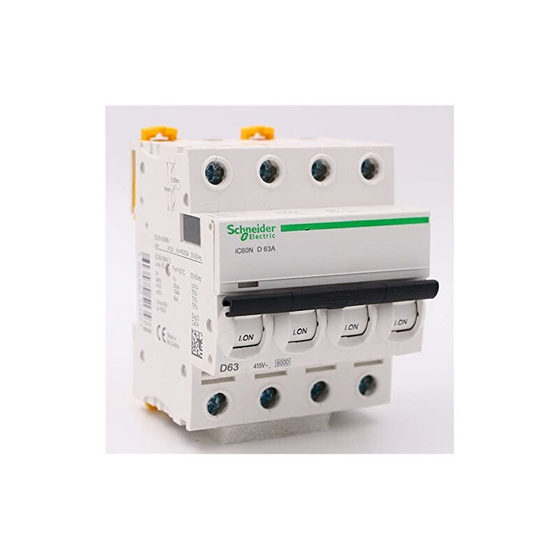 Interruttore automatico 400vac 4 poli su guida 63a 4 poli su guida Din ...