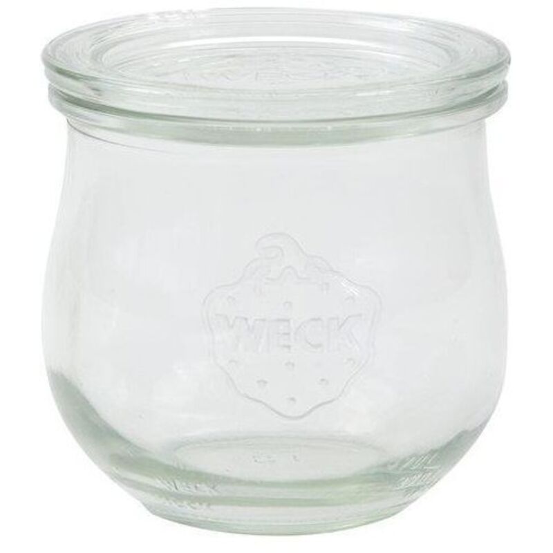 Weck RR80 - Set de 6 vasetti de conserve, 370 ml, con coperchio de ...