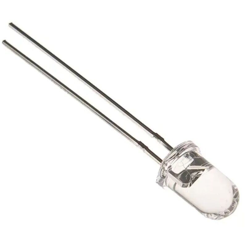 Diodo Led Bianco 5mm 12vdc 3000-4200mcd 30º Trasparente Osw5dk5a31a-12v