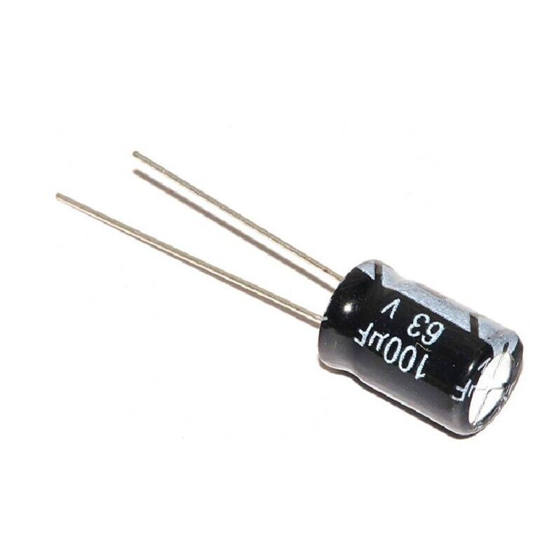 Condensatore elettrolitico 100uf 63v 105Âºc Dimensioni 8x12mm ...