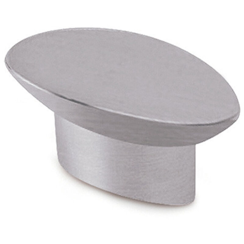 Blister con 4 pomelli in metallo per mobili, finitura cromata opaca mod ...