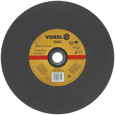 DISCO DA TAGLIO PER METALLI VOREL 350x3,5x32mm 08644