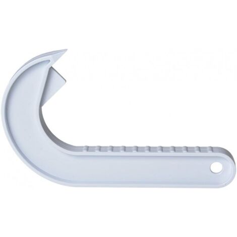 Apriscatole con anello con tirante, colore bianco