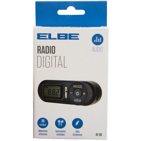 ELBE RF-96 Radio de Digital Pocket FM, ricerca automatica o manuale ...