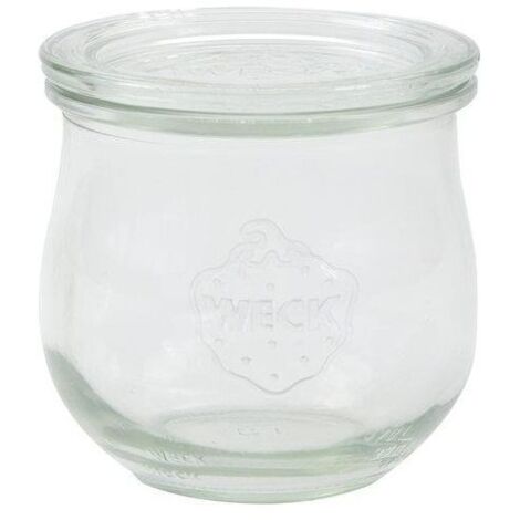 Weck RR80 - Set de 6 vasetti de conserve, 370 ml, con coperchio de ...