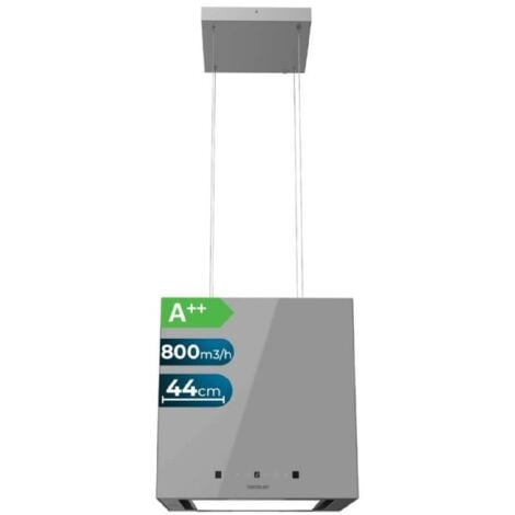 Bolero flux cct 448000 vetro grigio a++ cappa aspirante quadrata de ...