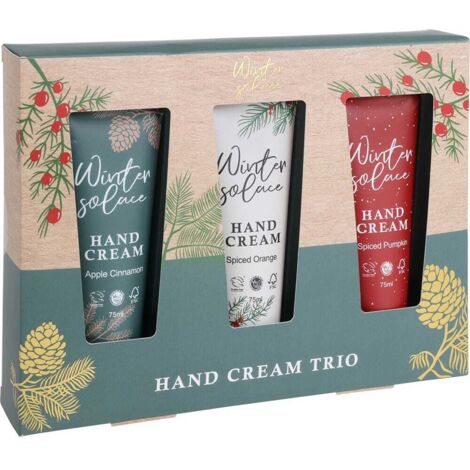 Set per la cura delle mani de winter solace, 3 tubi de crema. basics