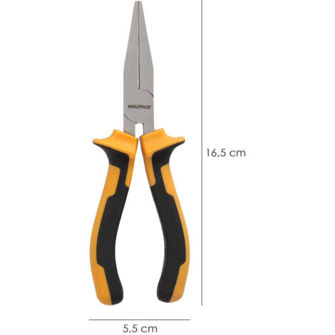 WOLFPACK LINEA PROFESSIONAL Pinze a becchi piatti 150 mm. Pinze a ...