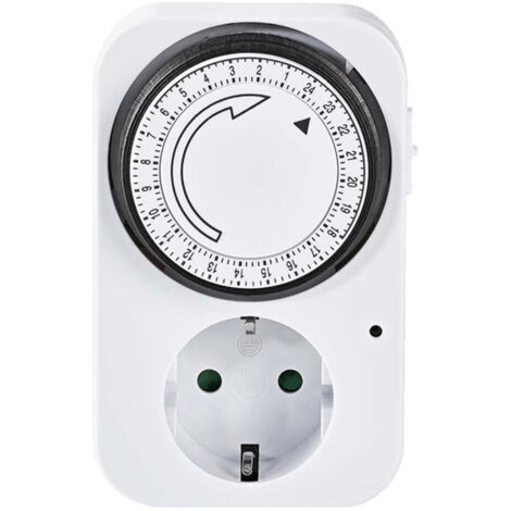 Programmatore silver elettronico analogico - 24 ore - 3600w - 250v ...